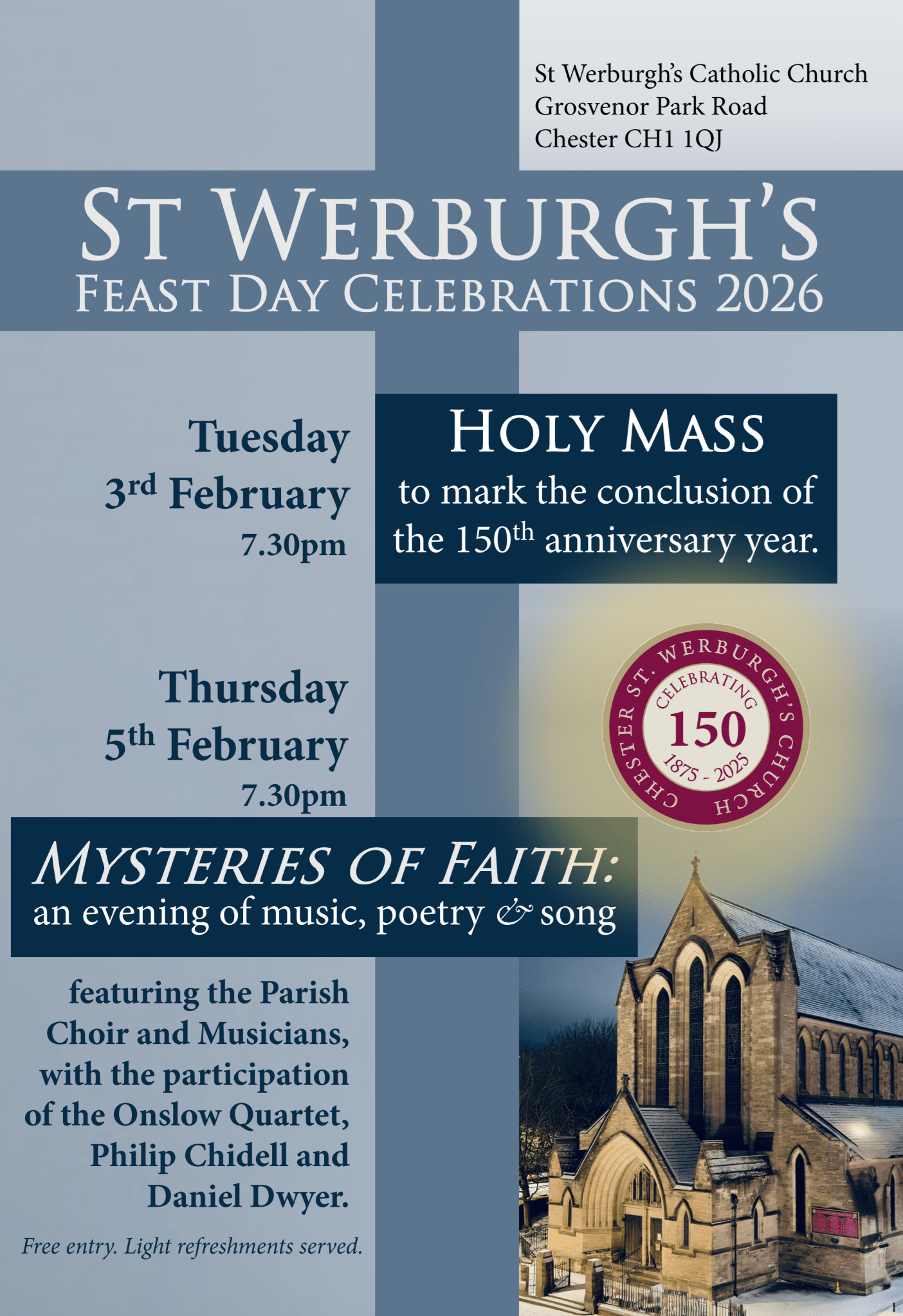 Chester Church to celebrate St Werburgh’s Feast Day with special mass ...